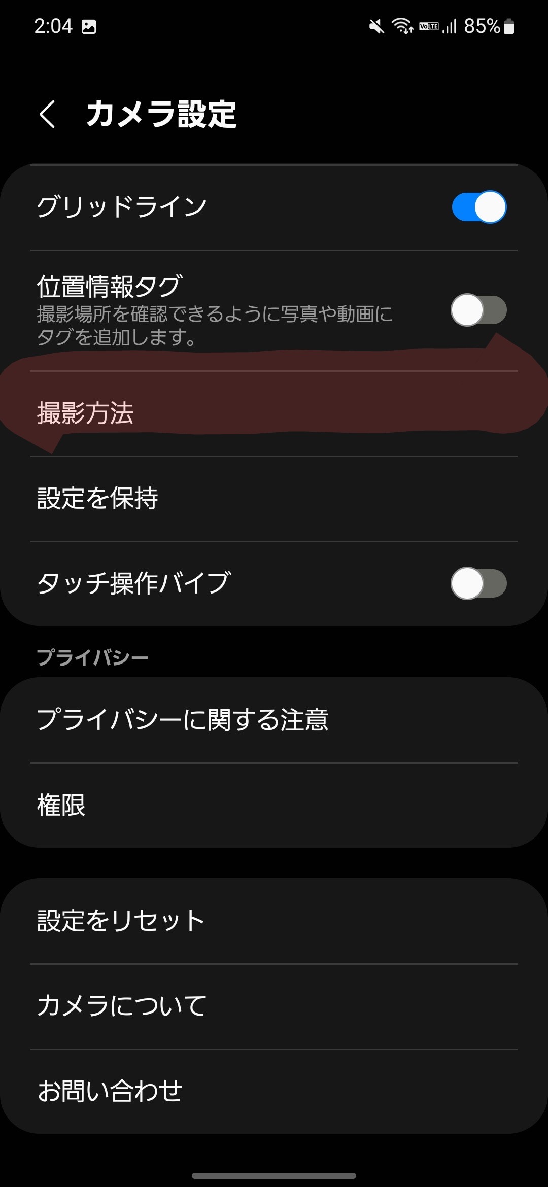 Galaxy純正カメラでフローティングシャッターボタンを表示する方法。片手持ちに便利！ | NekosatoLog
